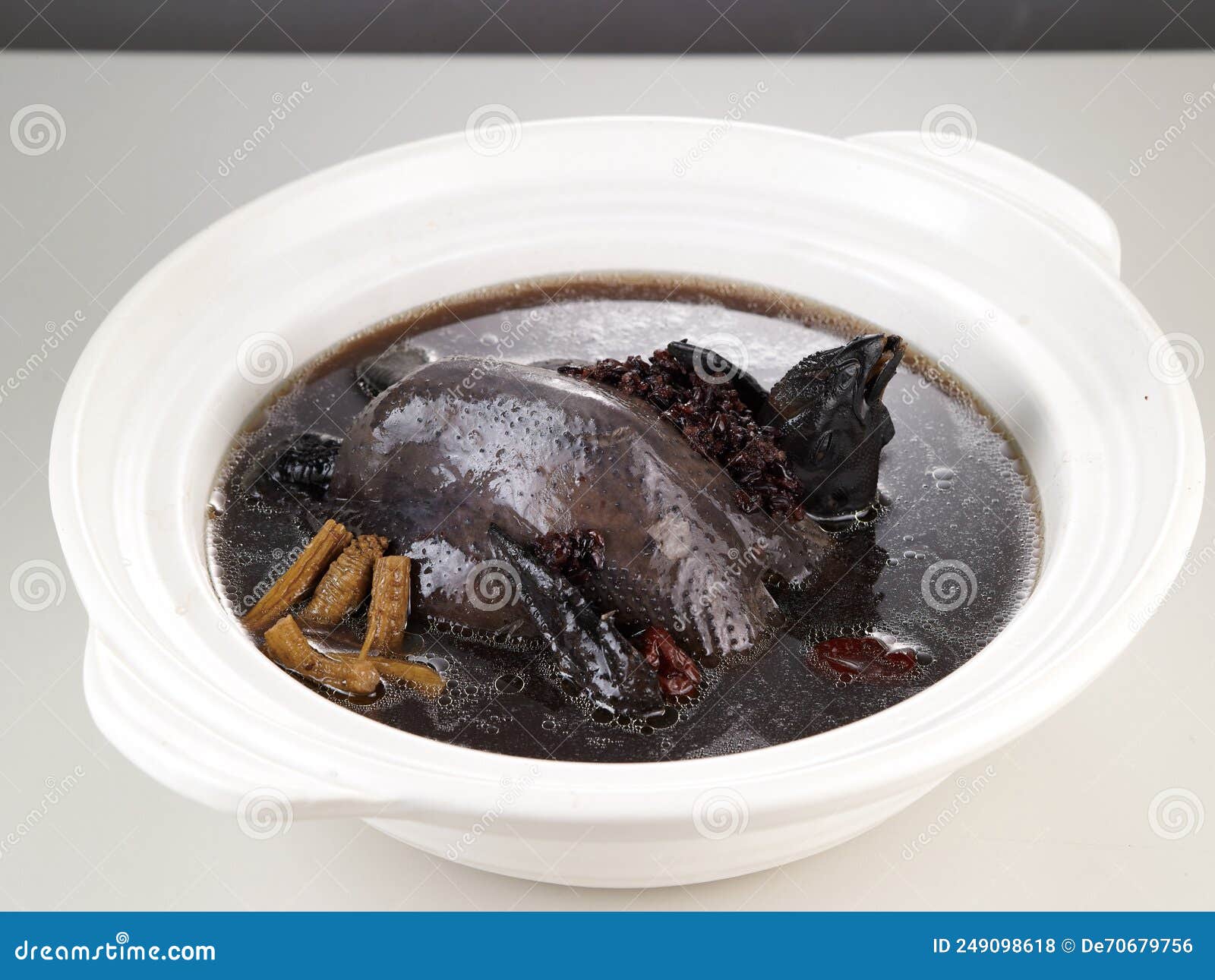 Black Chicken Soup, Silky Chicken Soup Stock Photo - Image of chinese ...