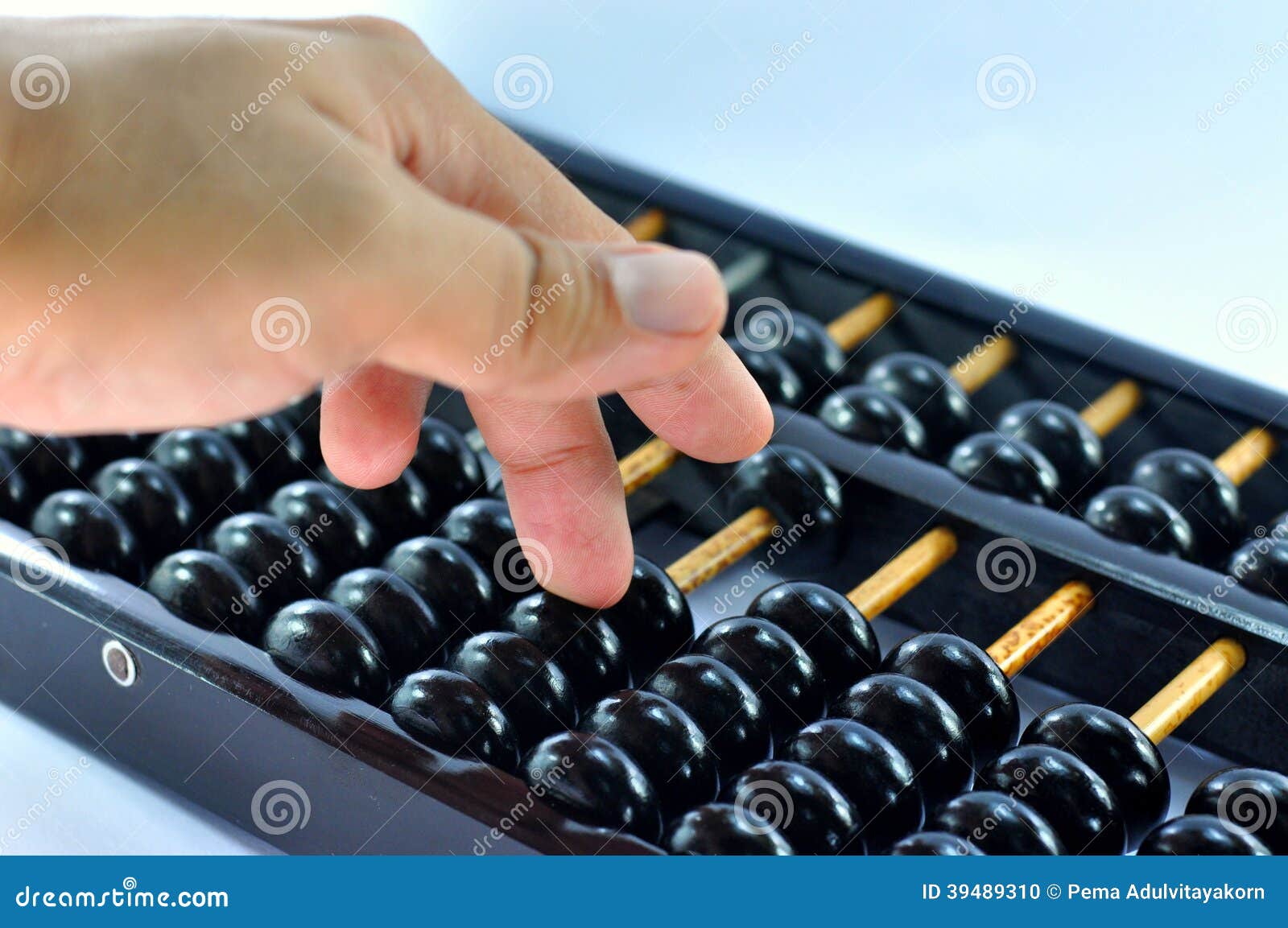 Black Chinese abacus stock photo. Image of calculator - 39489310