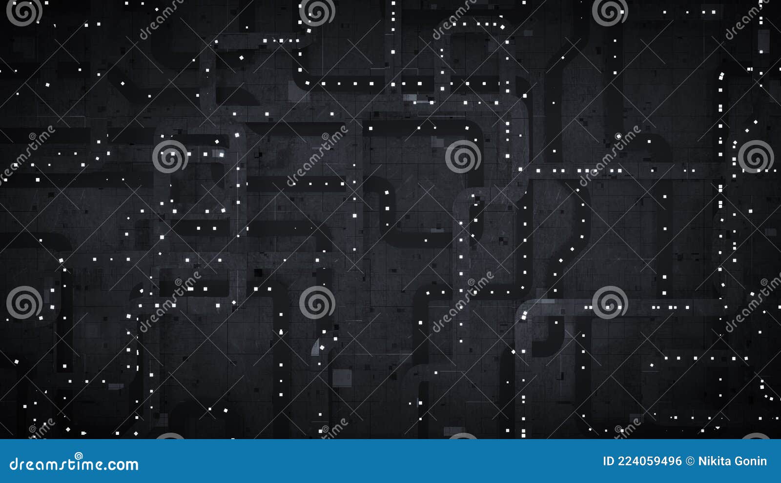 Black Chip On Black Circuit Board. Computer Motherboard With CPU ...