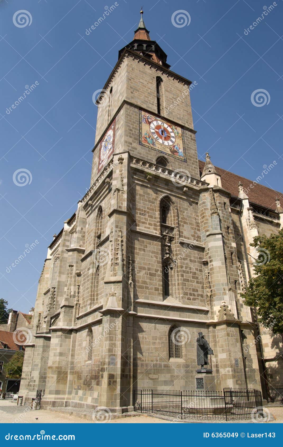 The Black church stock image. Image of romania, town, city - 6365049