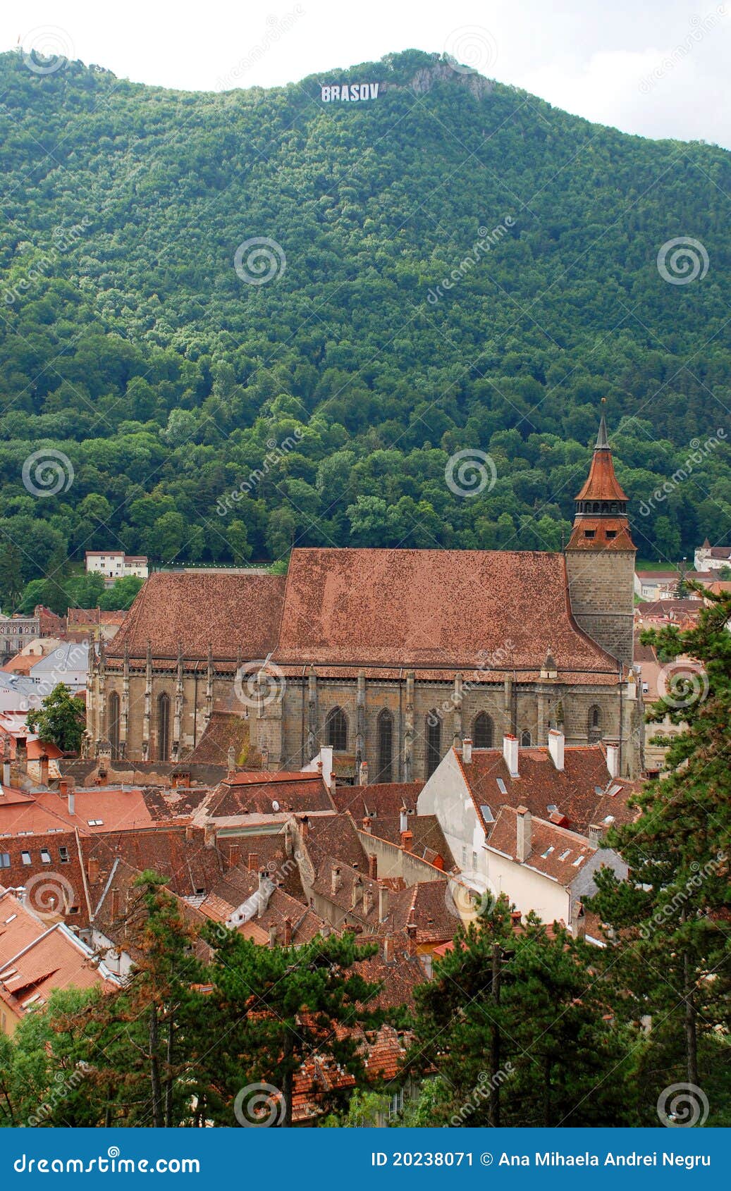 The Black Church in Brasov stock image. Image of evangelic - 20238071