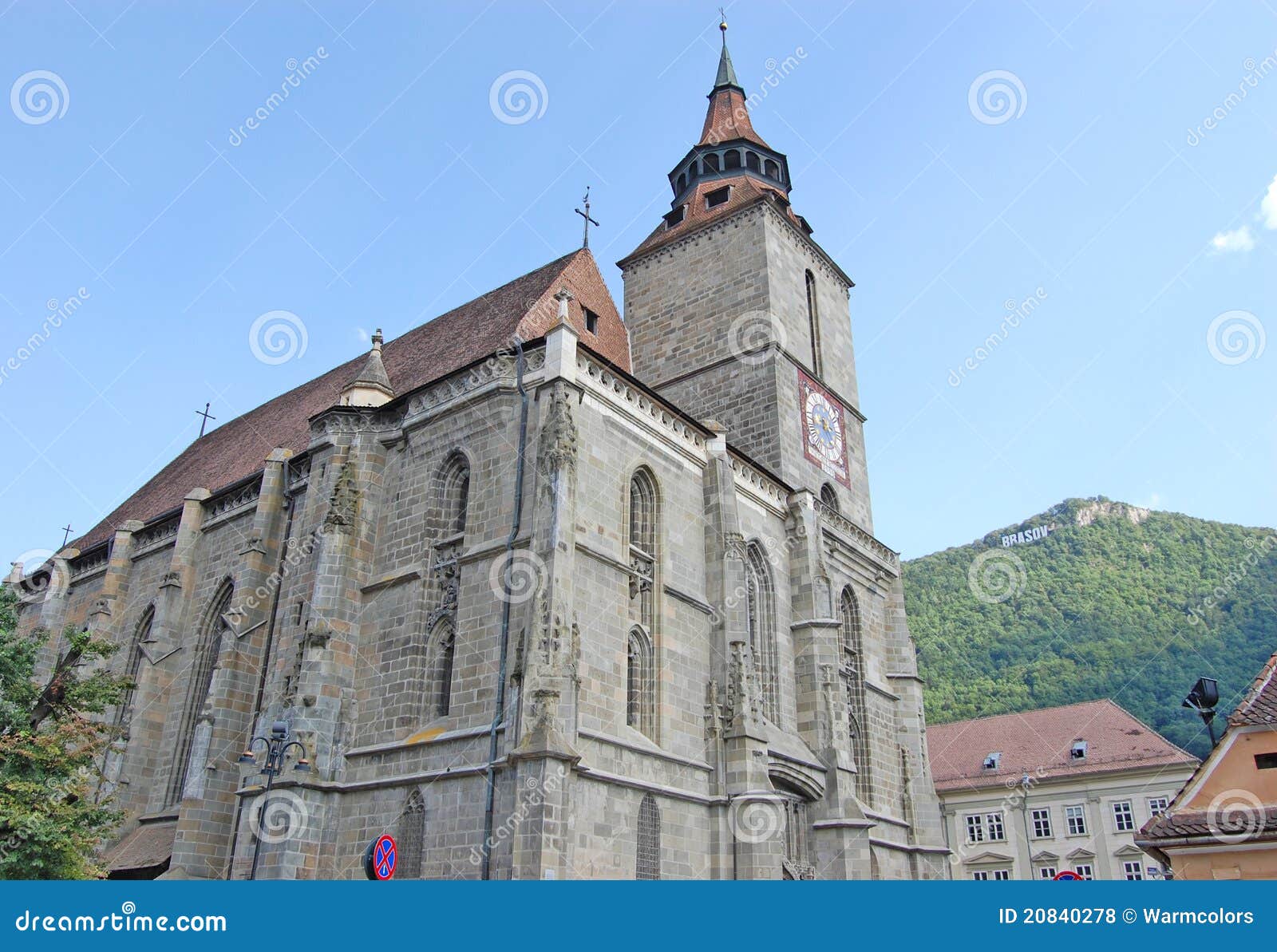 The Black Church, Brasov, Romania Stock Photo - Image of downtown ...