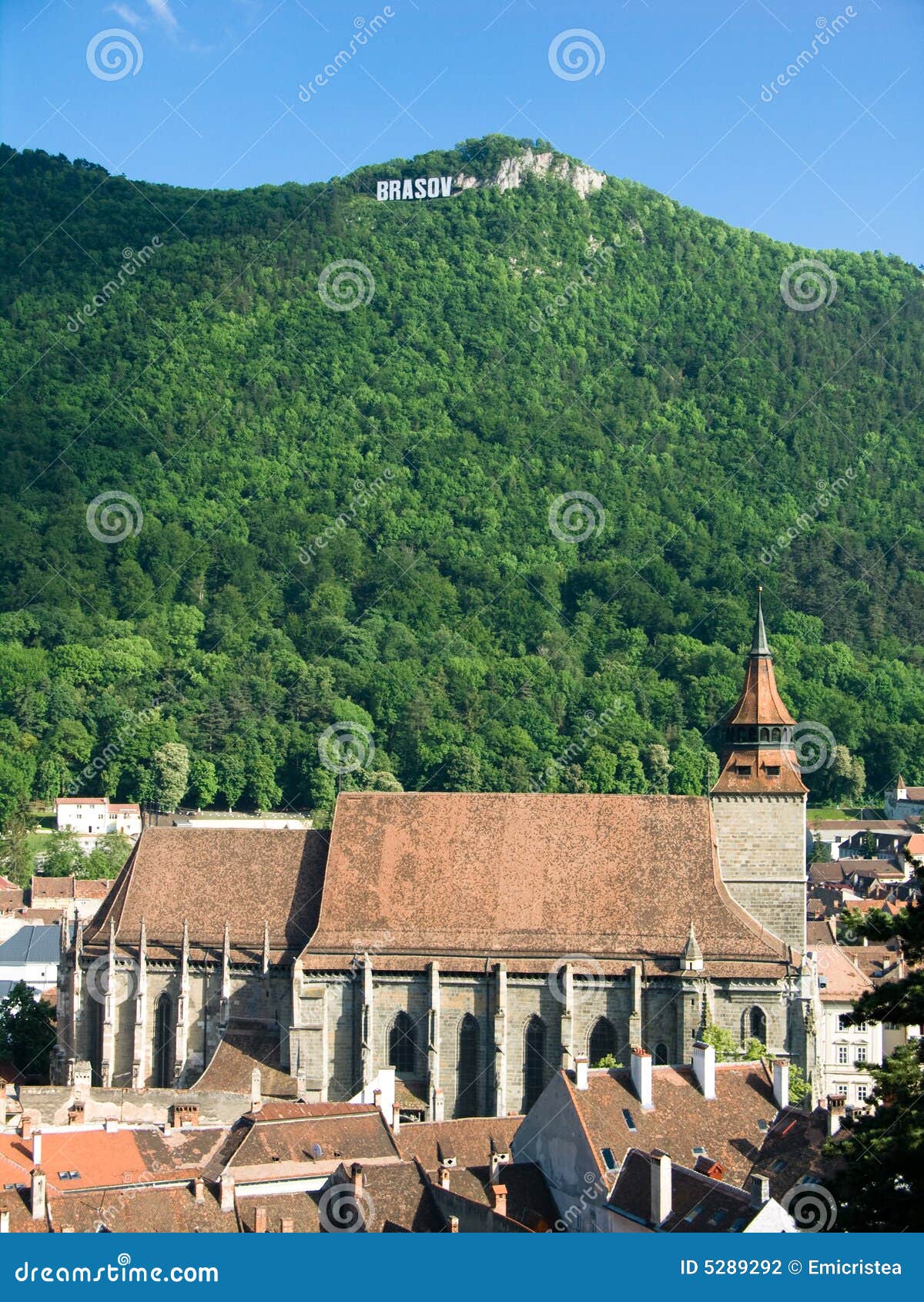 Black Church (Brasov) Romania Stock Photo - Image of gothic, cross: 5289292