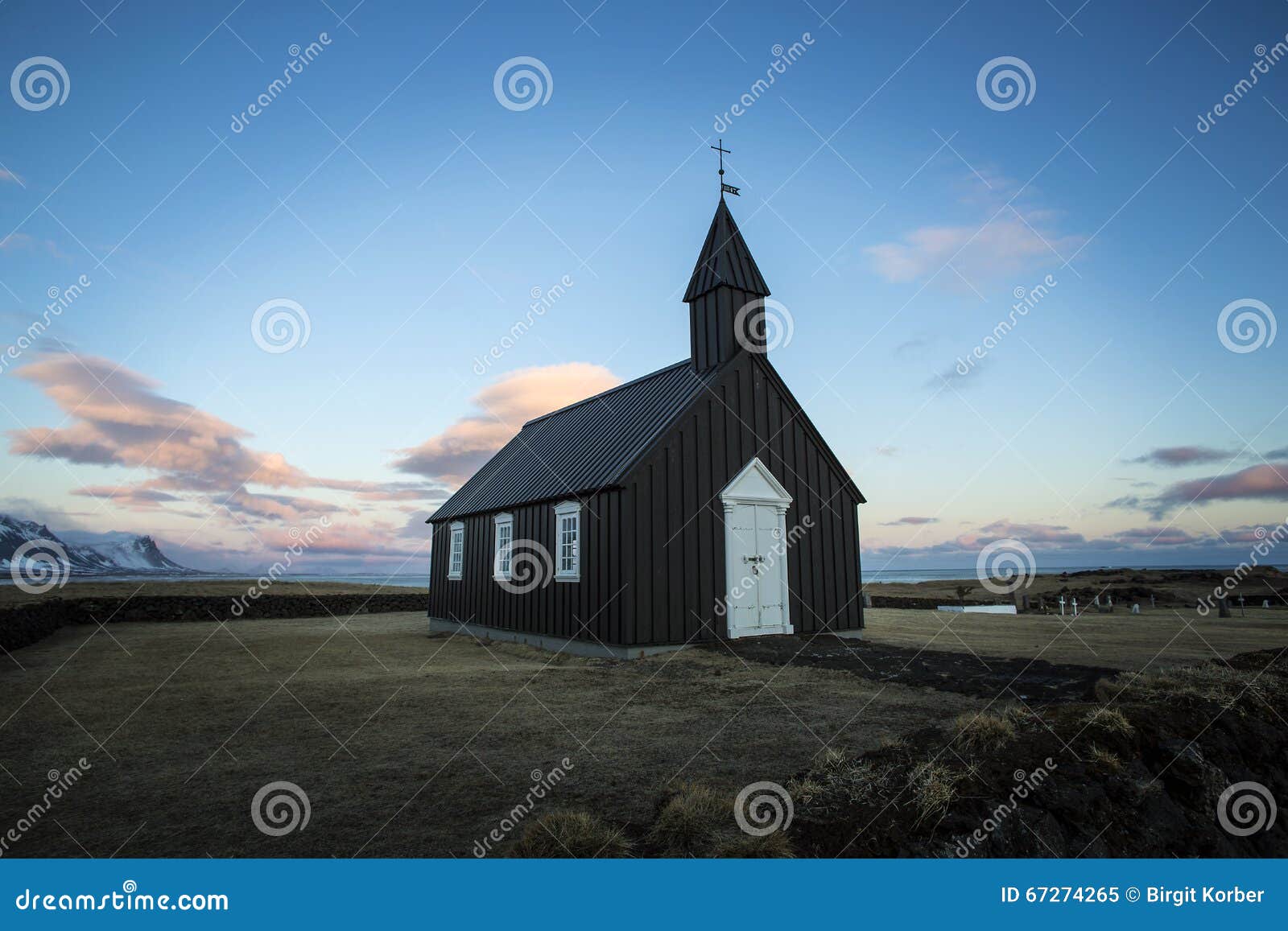 Black church of Budir stock image. Image of budir, faith - 67274265