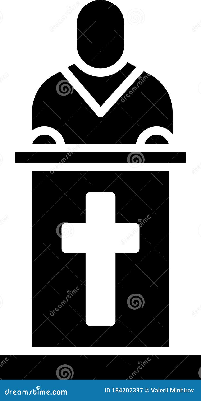 Pastor Vector Icon On White Background. Flat Vector Pastor Icon Symbol ... Pastor Vector Icon On White Background. Flat Vector Pastor Icon Symbol ...