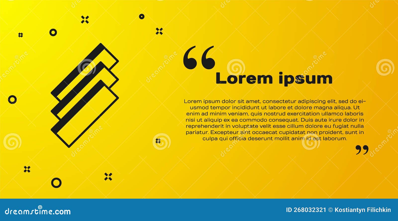 Black Cigarette Rolling Papers Pack Icon Isolated on Yellow Background ...