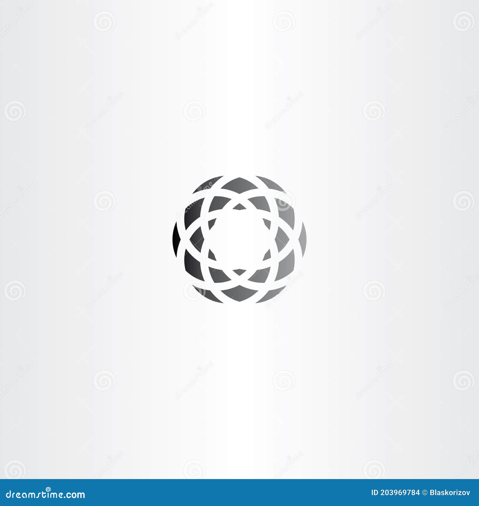 Black Circle Abstract Business Logo Element Stock Vector - Illustration ...