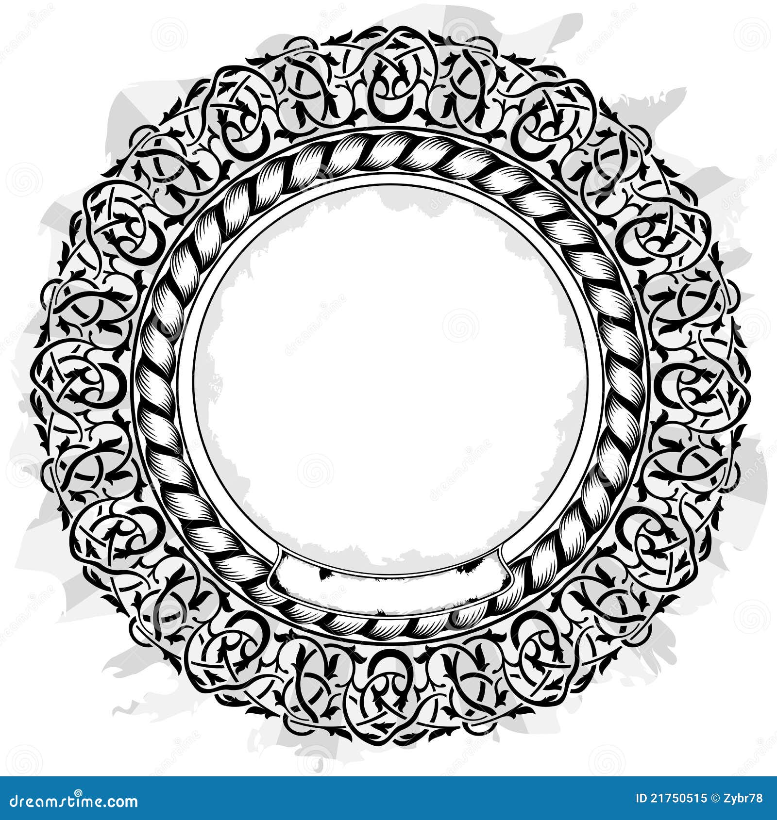 Black circle frame stock vector. Illustration of beautiful - 21750515
