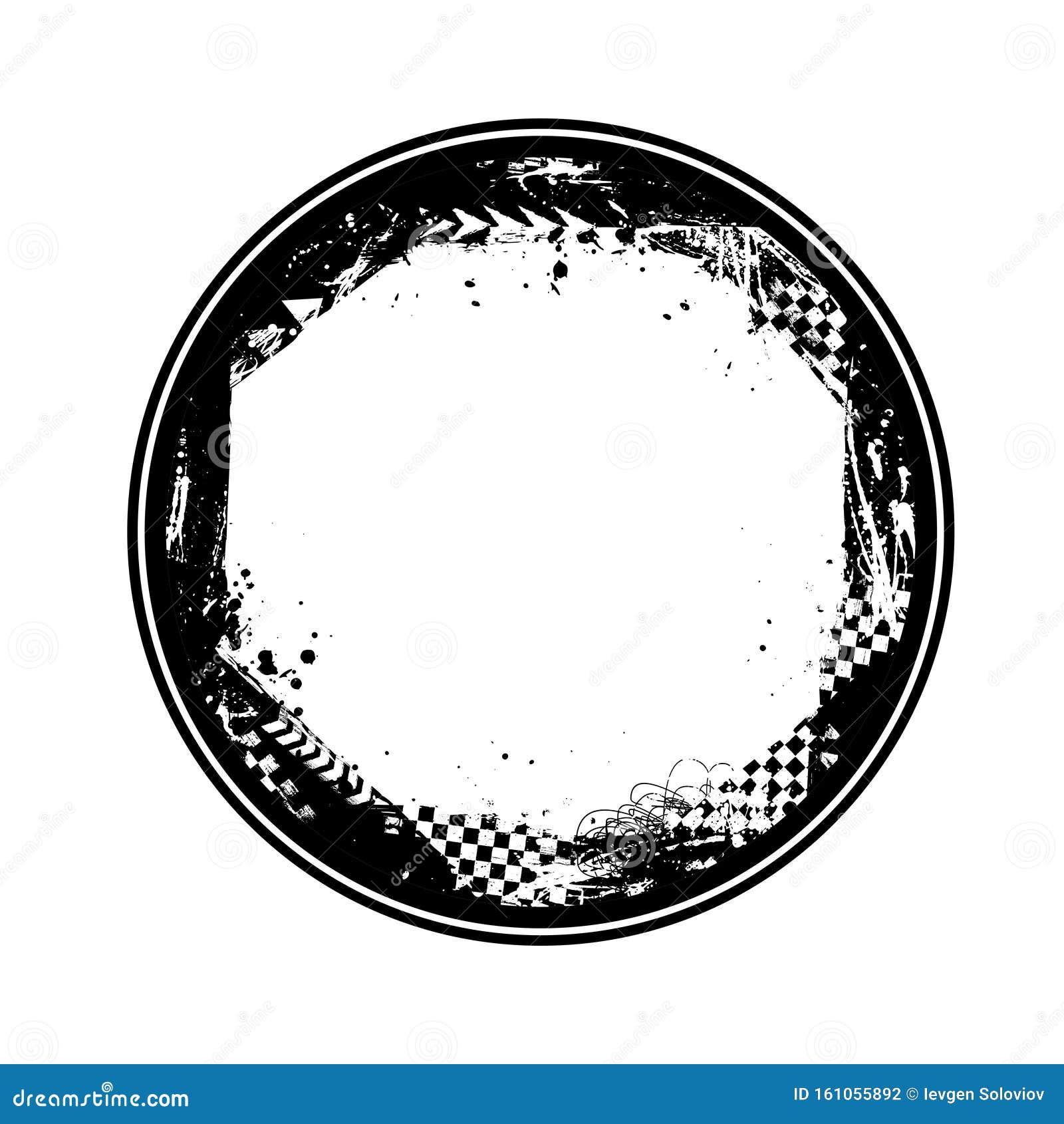 Race Car Frame Template Vector Illustration | CartoonDealer.com #262582318