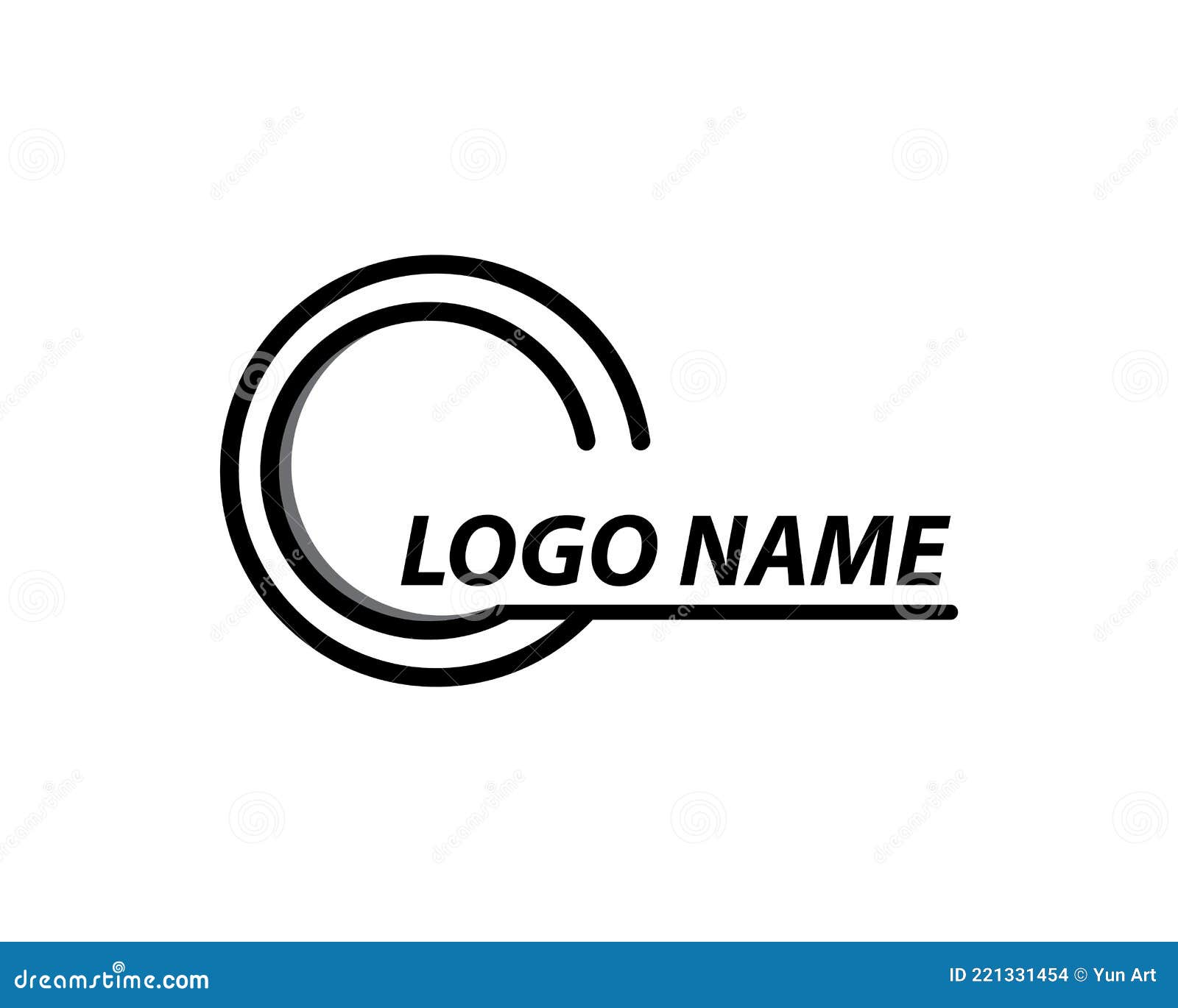 Black Circle Icon Logo Design Stock Illustration - Illustration of ...