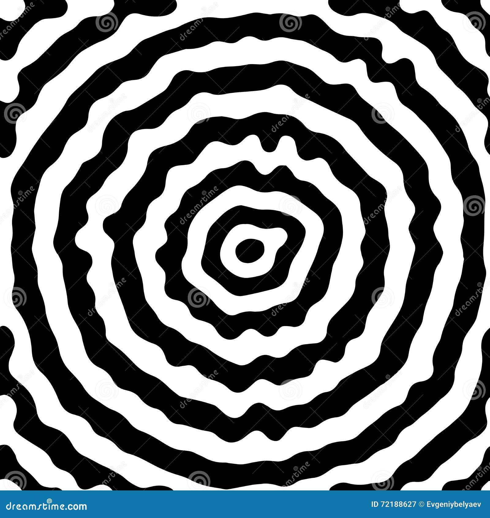 Black Circle Pattern Useful As Abstract Sound Vibration. Newtonian ...