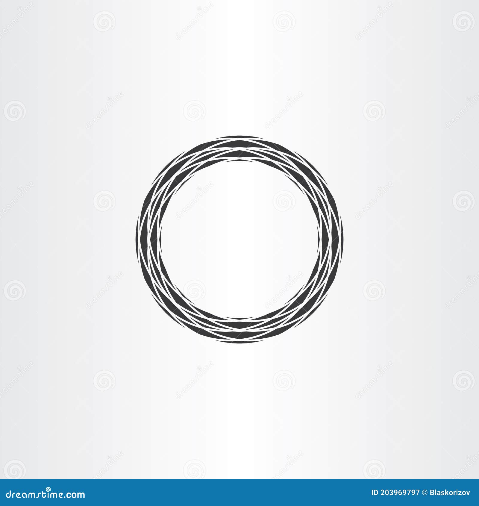 Black Circle Ring Abstract Vector Background Stock Vector ...