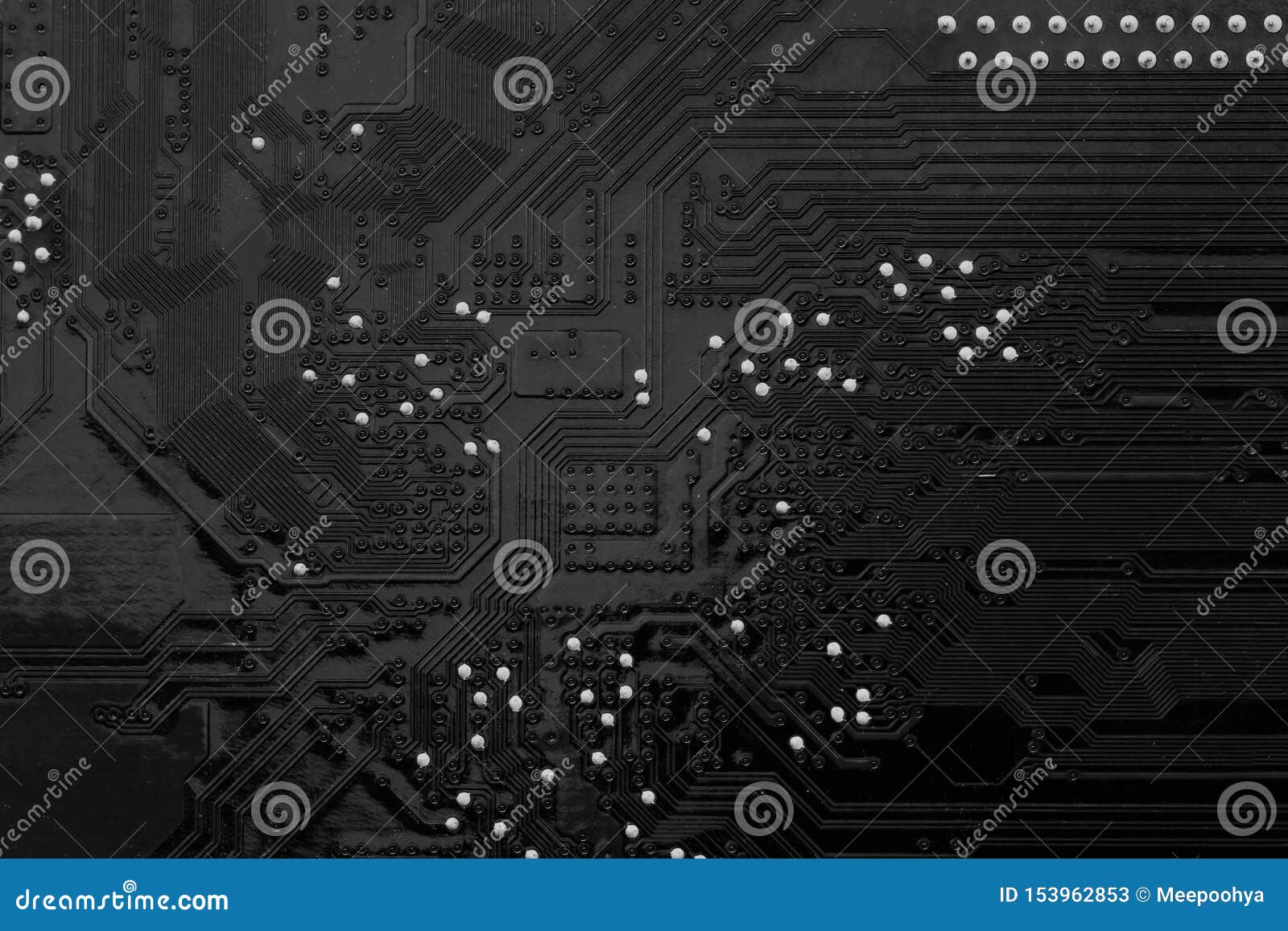Black Circuit Mainboard of Computer Background Stock Image - Image of ...