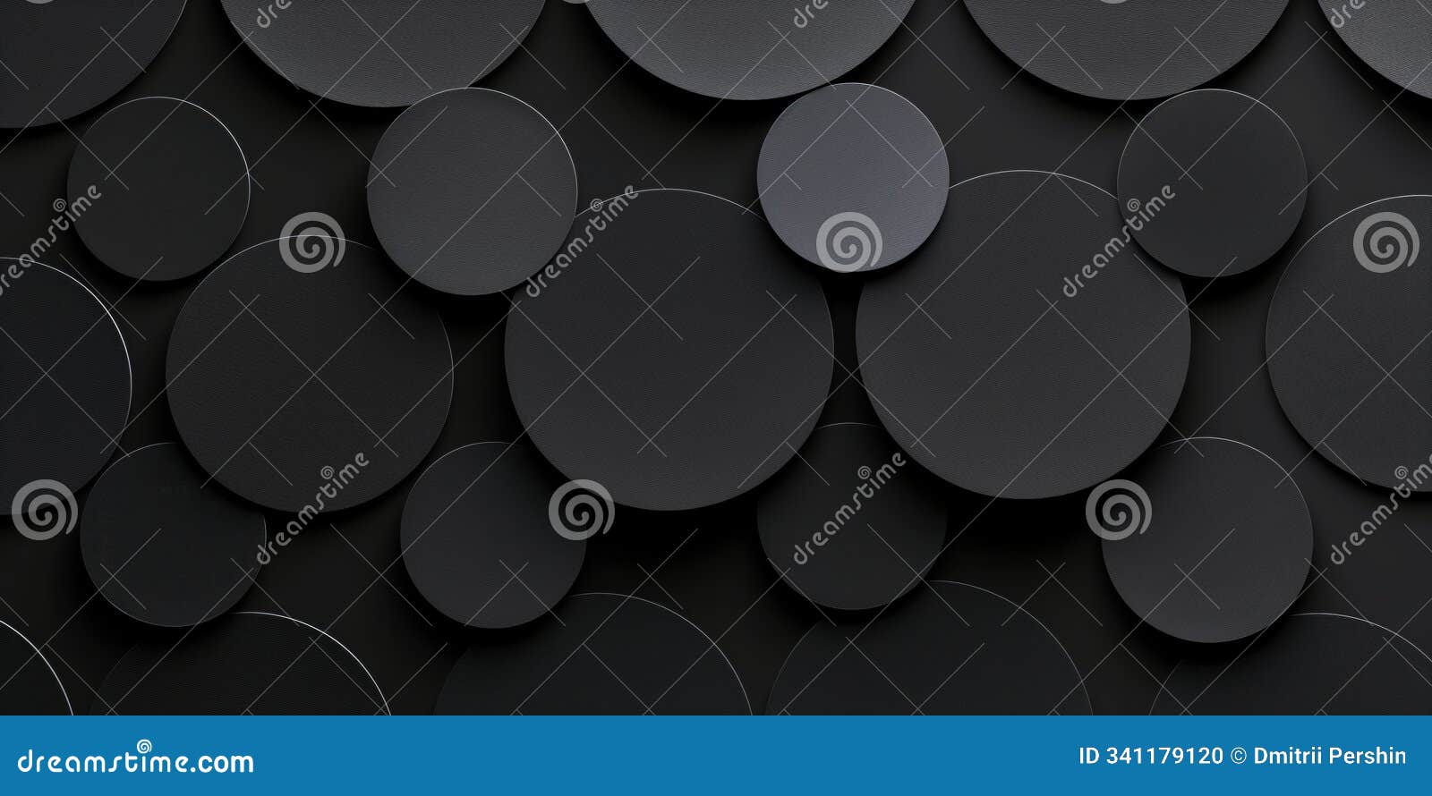 Black Circular Pattern on Dark Surface with Abstract Geometric Design ...