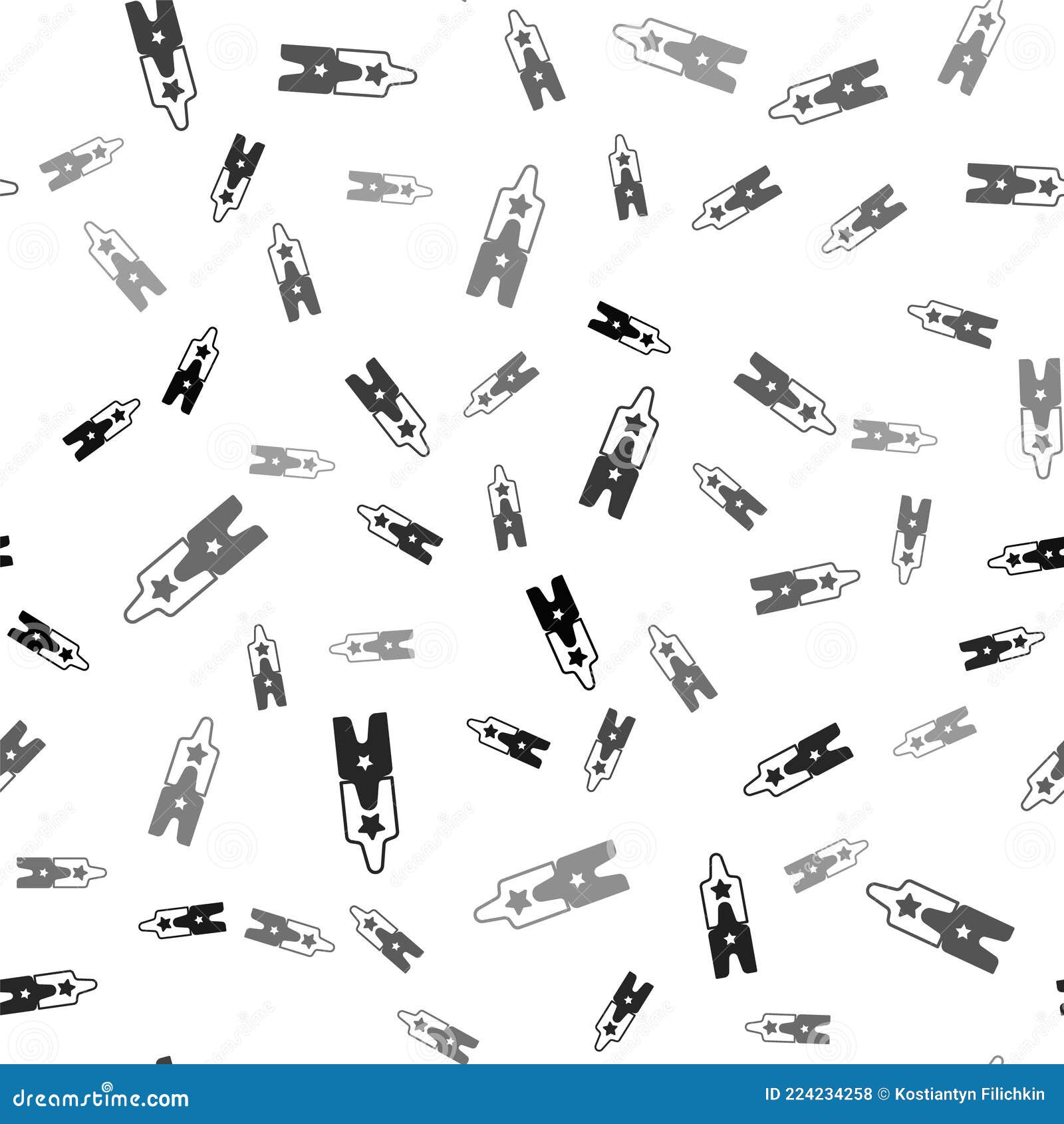 Black Circus Ticket Icon Isolated On Transparent Background. Amusement ...