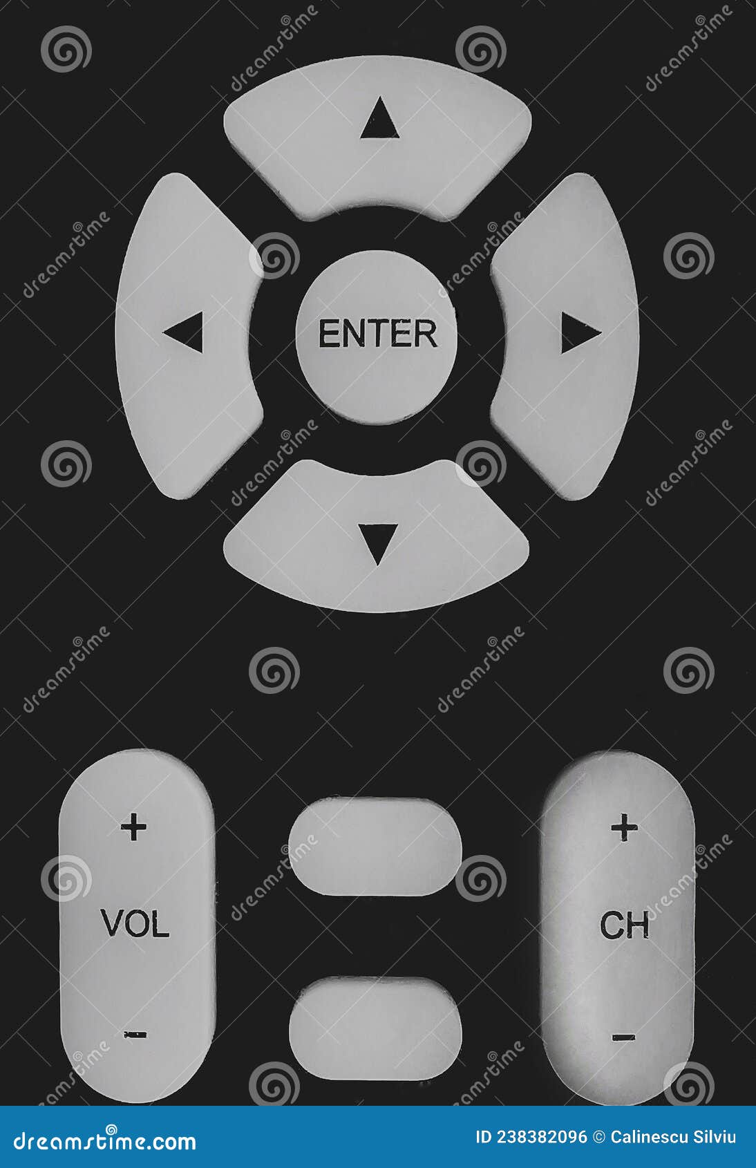 Black Classic Tv Remote Control Button. Stock Photo - Image of internet ...