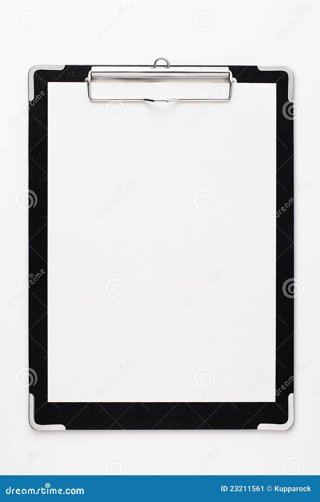 Black Clipboard with Copy Space. Stock Image - Image of board, message ...