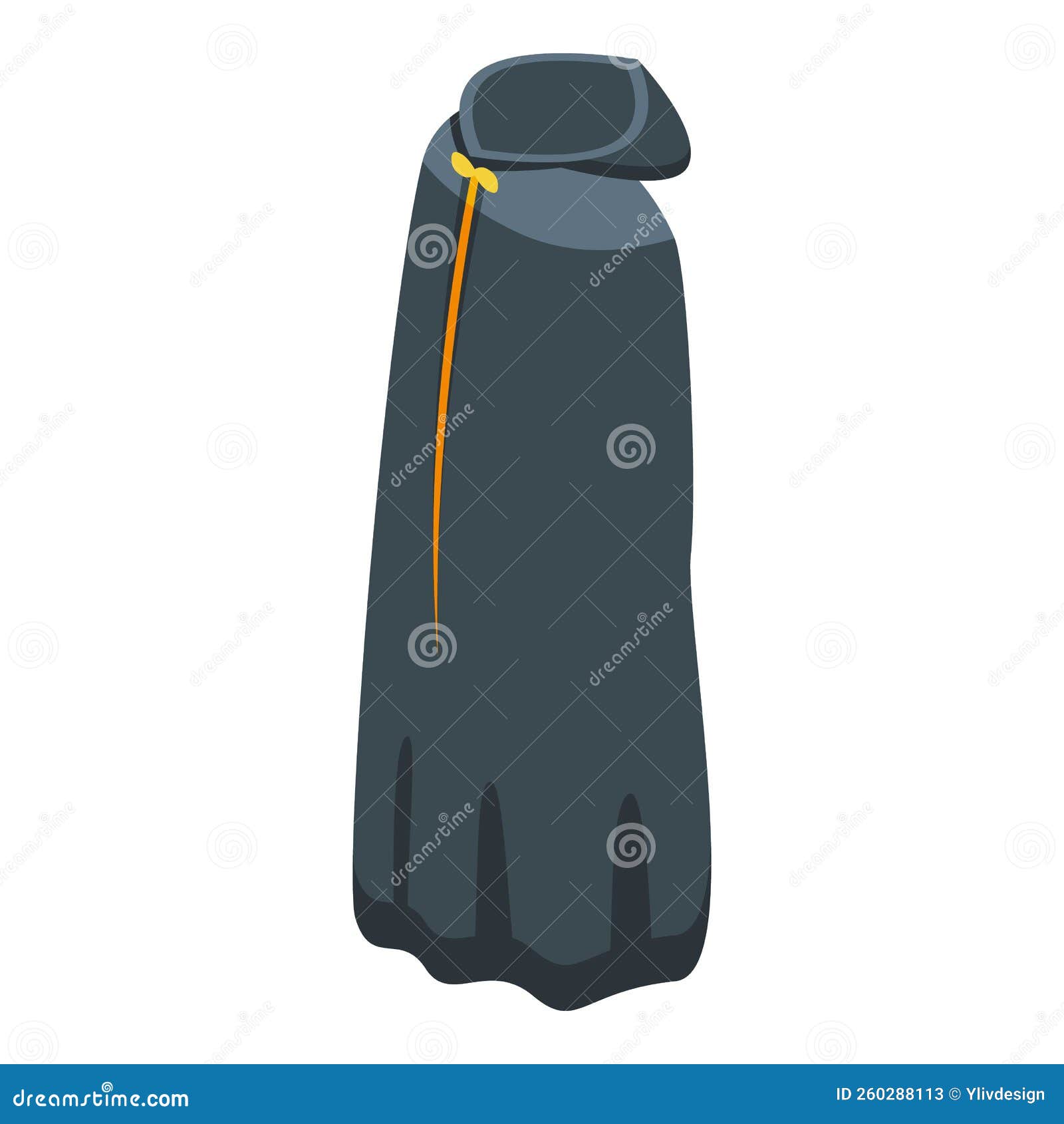 Black Cloak Icon Isometric Vector. Hero Cape Stock Vector ...