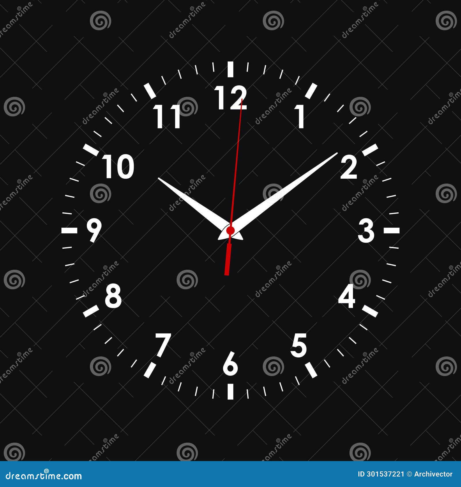 Black Clock Face Graphic Icon Stock Illustration - Illustration of ...