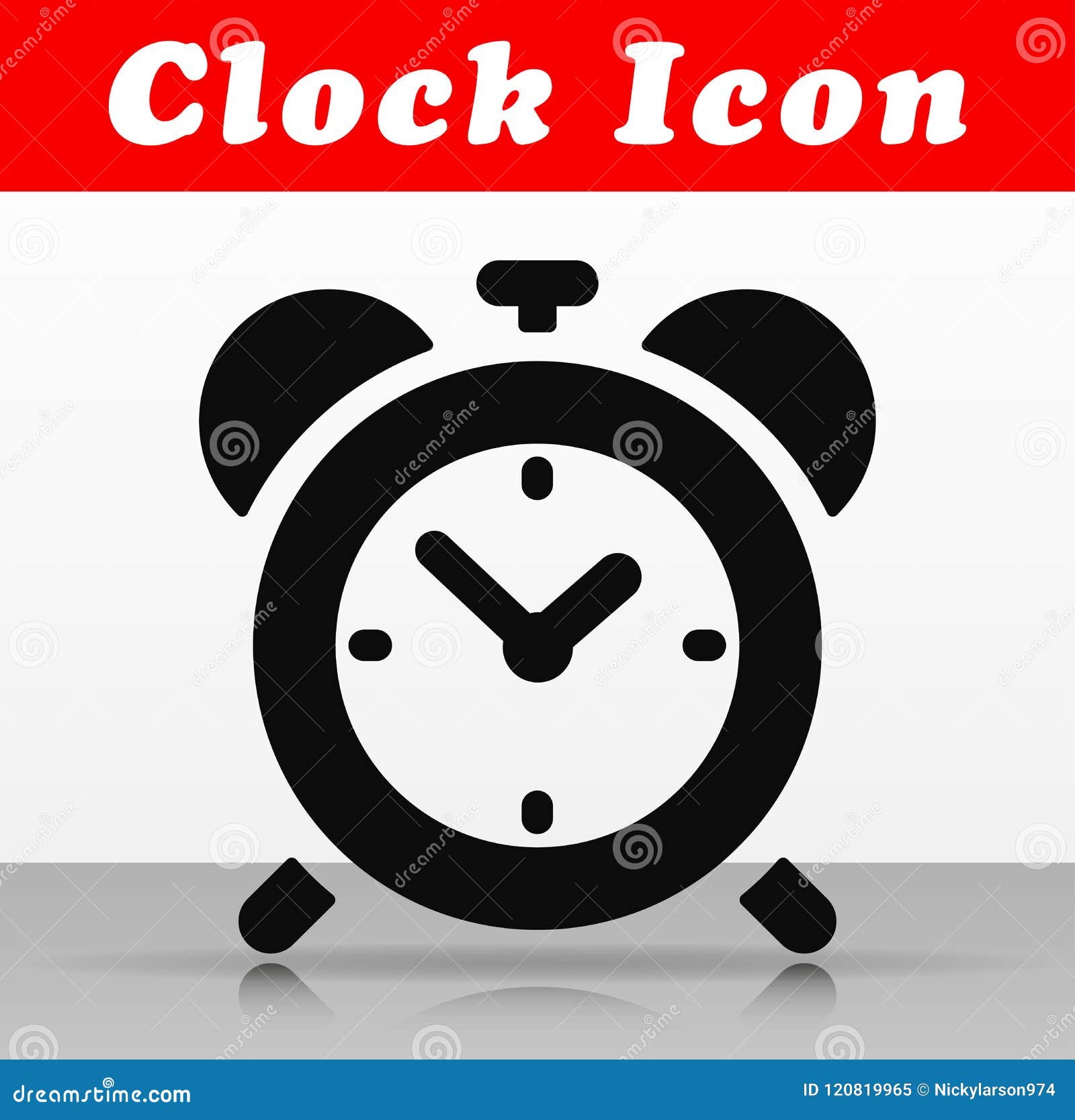 Black Clock Vector Icon Design Stock Vector - Illustration of timer ...
