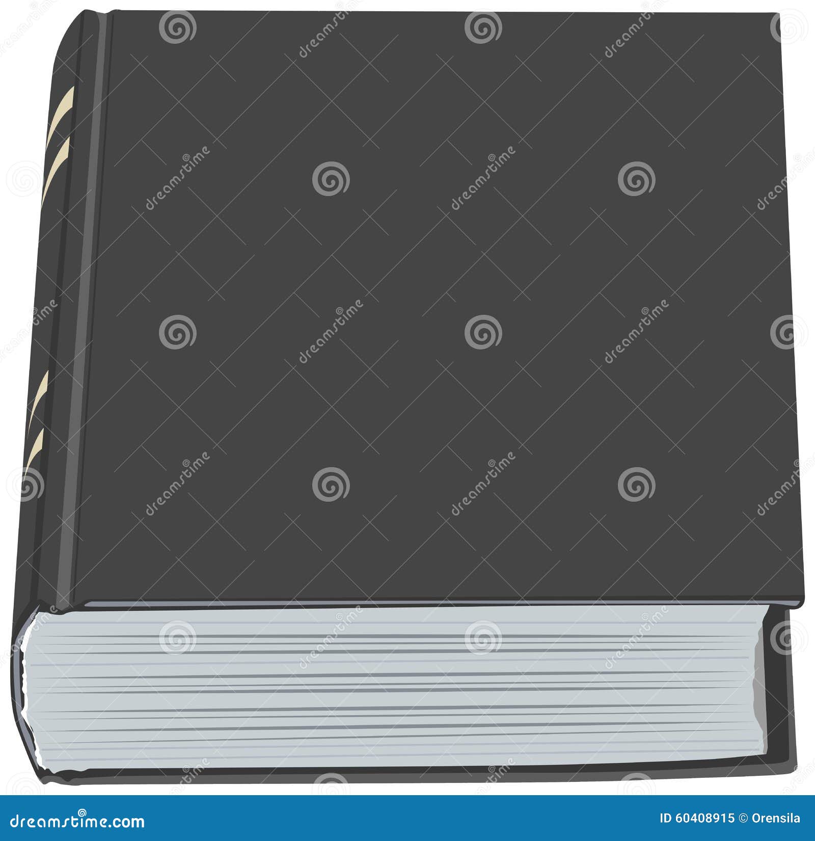 Black Closed Book Hardcover Stock Vector - Illustration of single ...