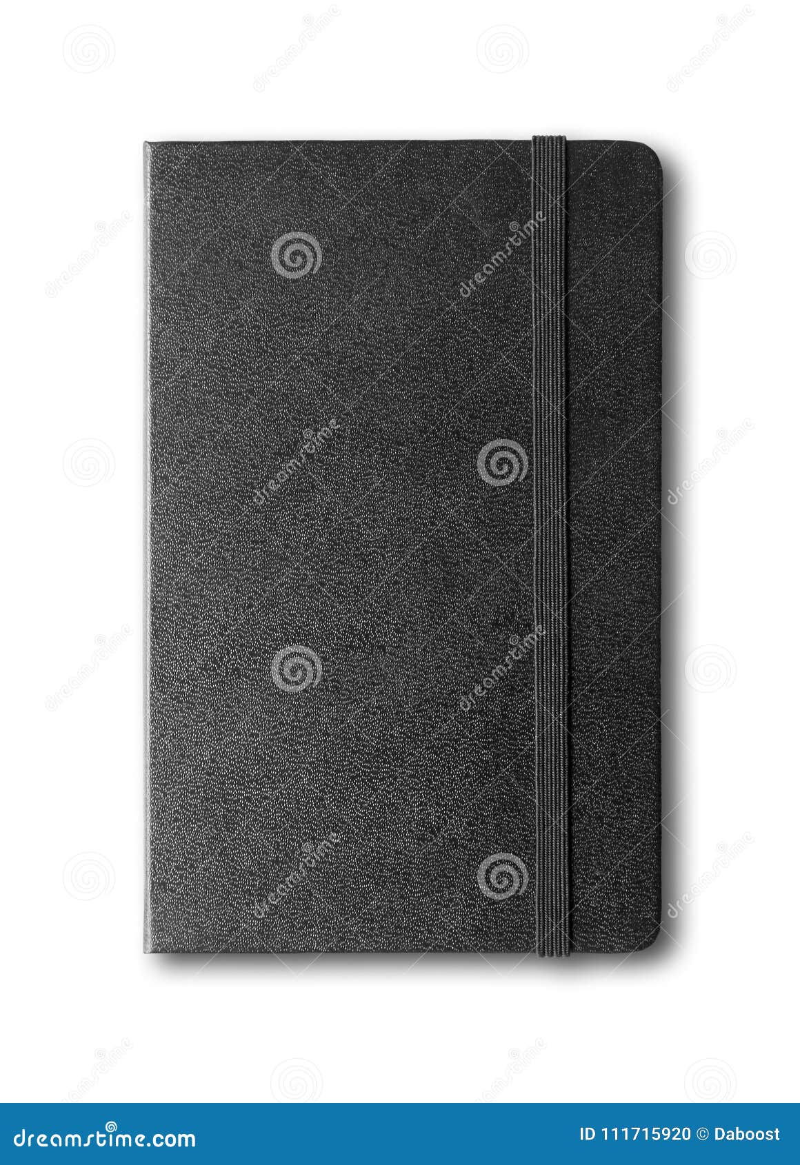 Black Closed Notebook Isolated on White Stock Photo - Image of ...