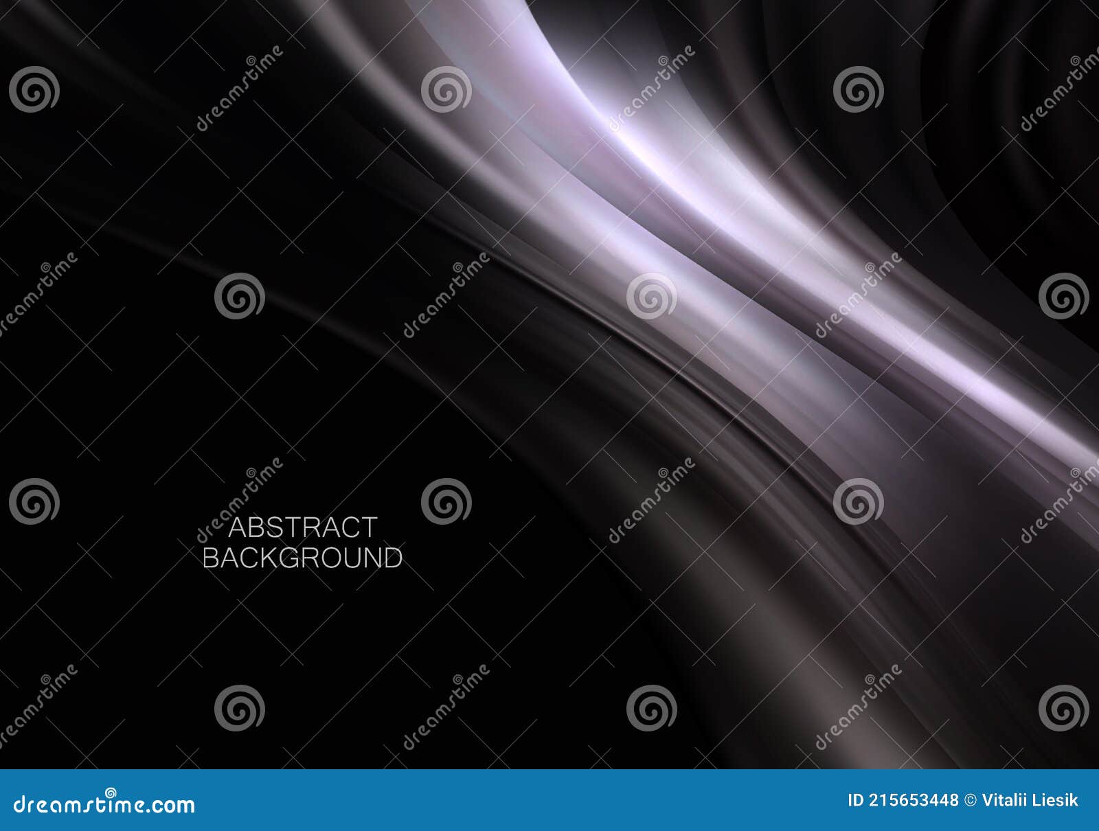 Black Cloth Background Abstract Wave Flow Background Stock Vector ...