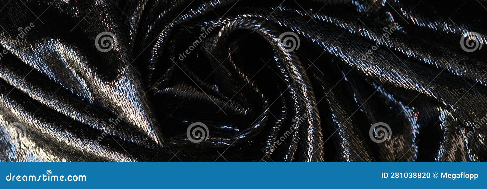 Black Cloth with Shiny Coating Abstract Background Stock Photo - Image ...
