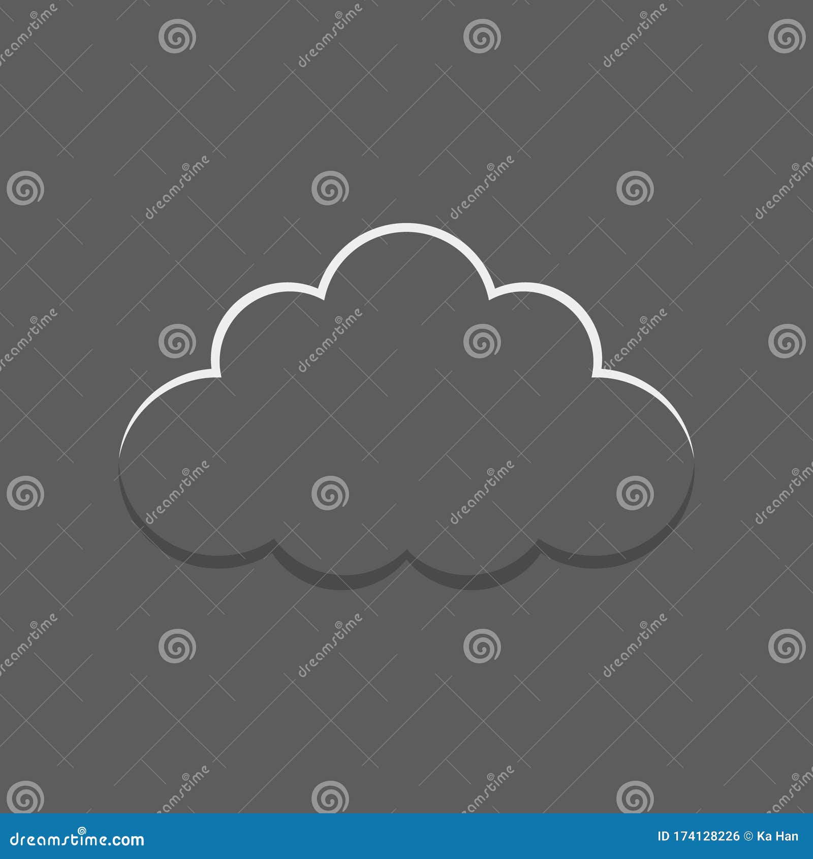 Black Cloud Vector Stock, Cloud Illustration Stock Vector ...