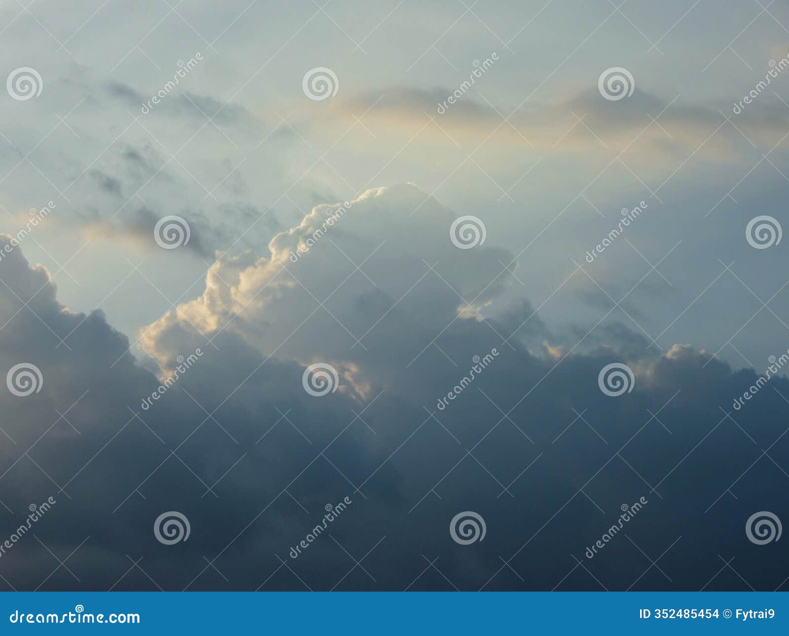 Black Clouds are a Sign that it Will Rain Soon. Stock Photo - Image of ...