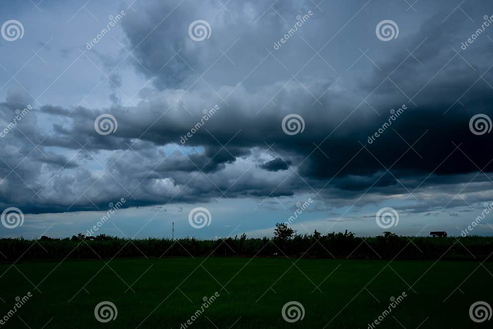 Black Clouds before the Storm and the Rain Stock Photo - Image of nature, clear: 255330368