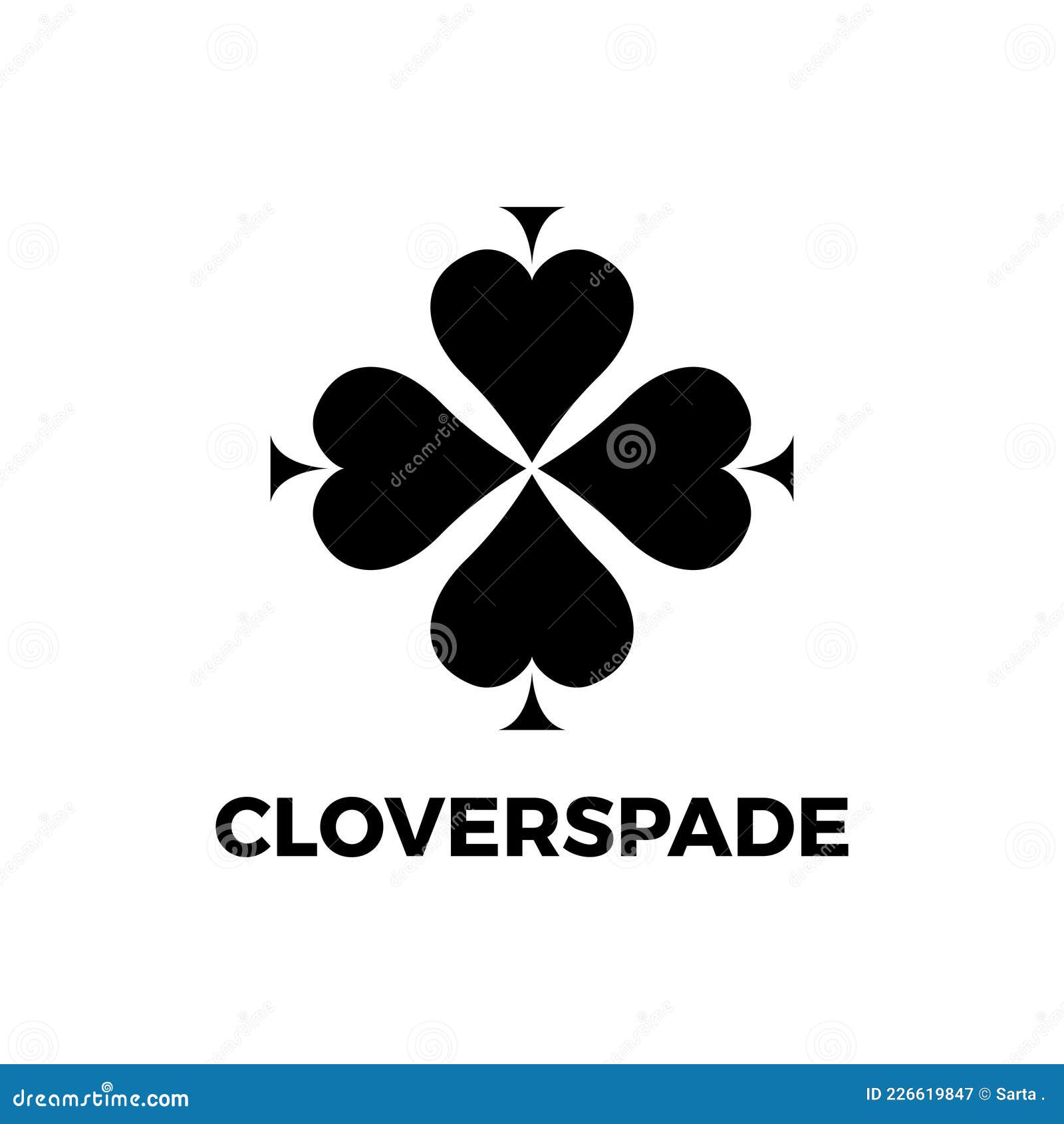 Ace Spade Logo With Gold Design. Card. Vector Eps 10 | CartoonDealer ...