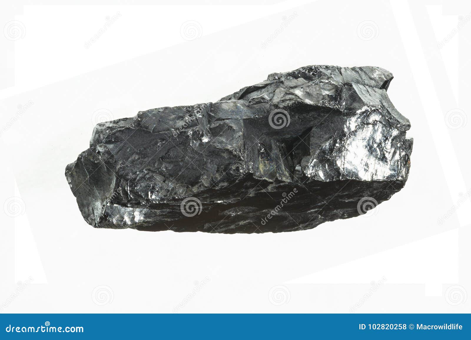 Black Coal Mine Close-up with Large Depth of Field. Anthracite Coal Bar ...