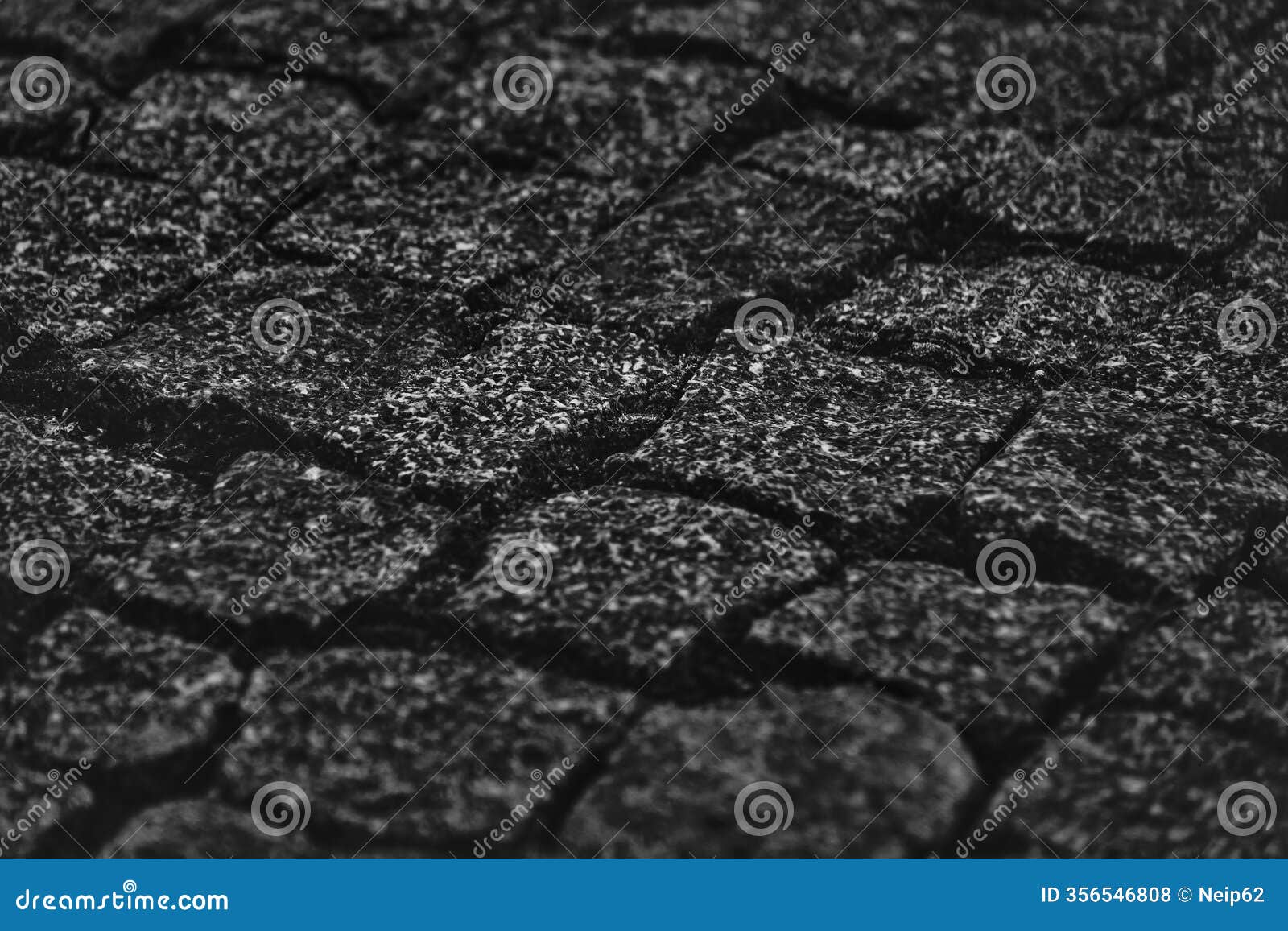 Black Cobblestone Texture. Dark Gray Cobblestone Background with Soft Focus Stock Photo - Image ...