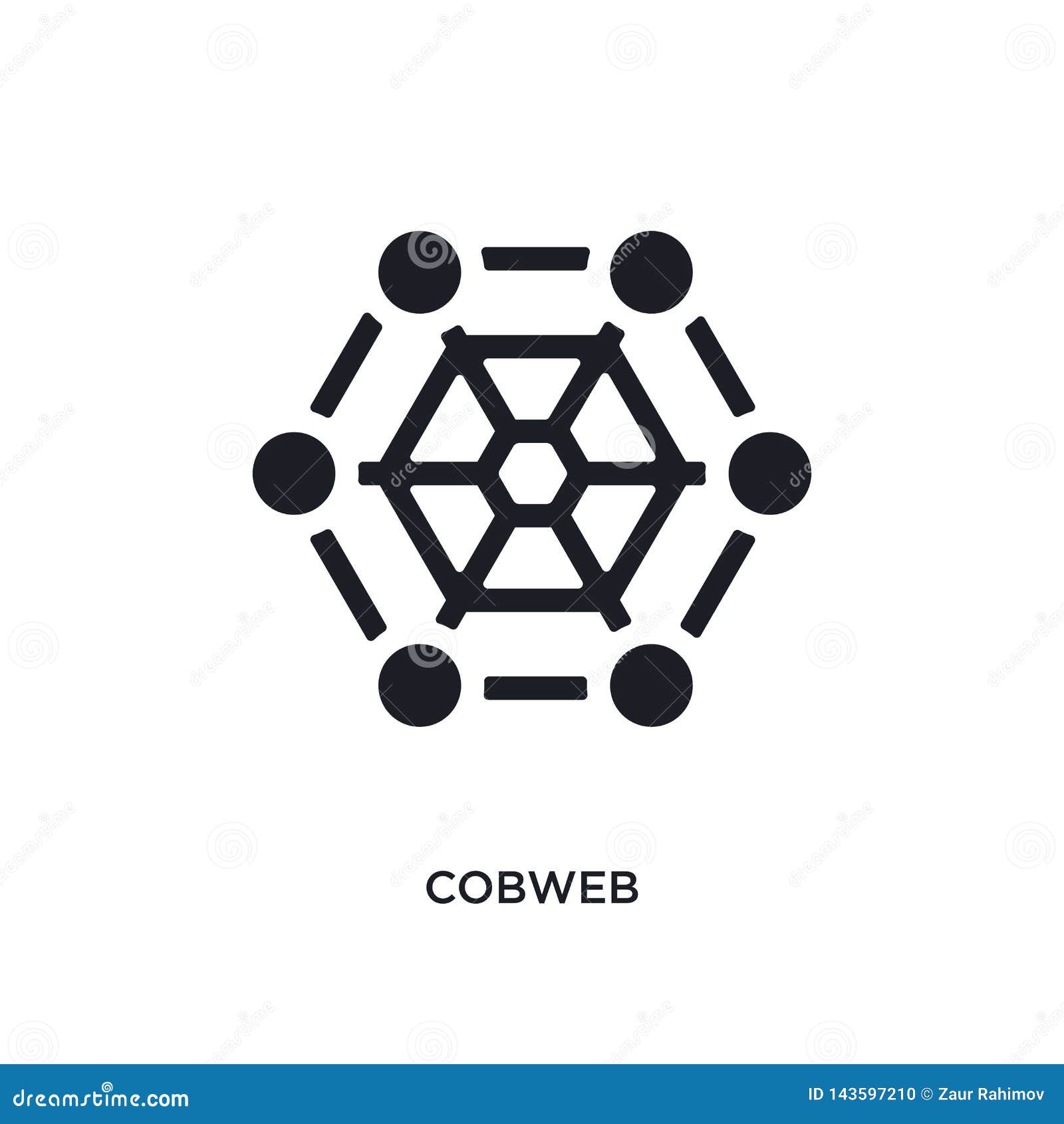 Black Cobweb Isolated Vector Icon. Simple Element Illustration from ... Black Cobweb Isolated Vector Icon. Simple Element Illustration from ...