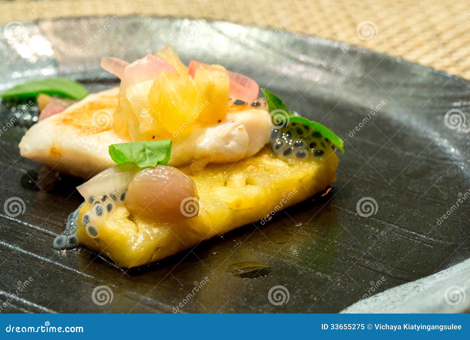 Black cod steak stock image. Image of healthy, plate - 33655275