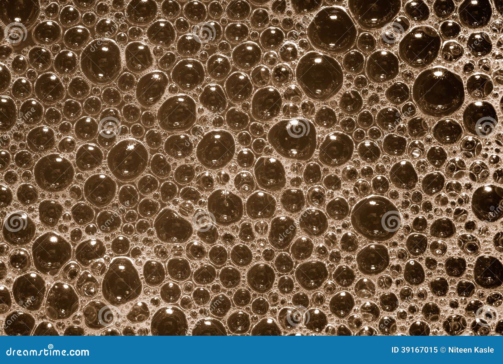 Black Coffee Froth - Bubbles Stock Image - Image of italian, brown ...