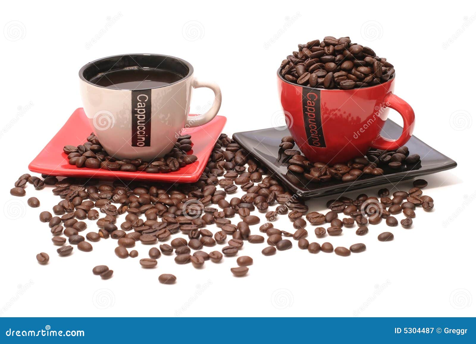 Black coffee and beens stock image. Image of food, blank - 5304487