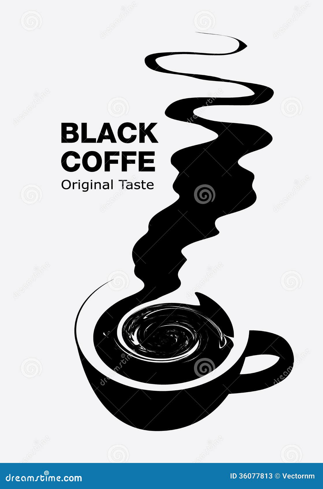 Black Coffee stock vector. Illustration of break, isolated - 36077813