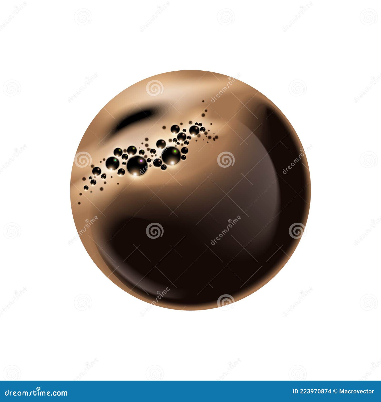 Black Coffee Illustration stock vector. Illustration of delicious ...