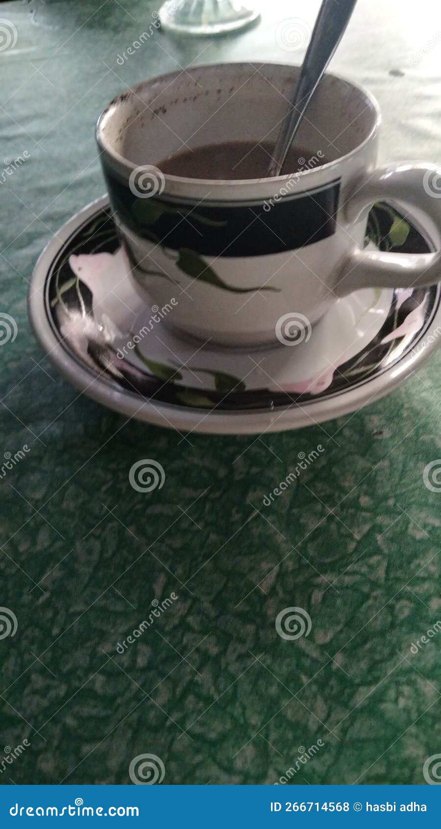 Black Coffee is Mostly Consumed through the Glass Cups Provided Stock ...