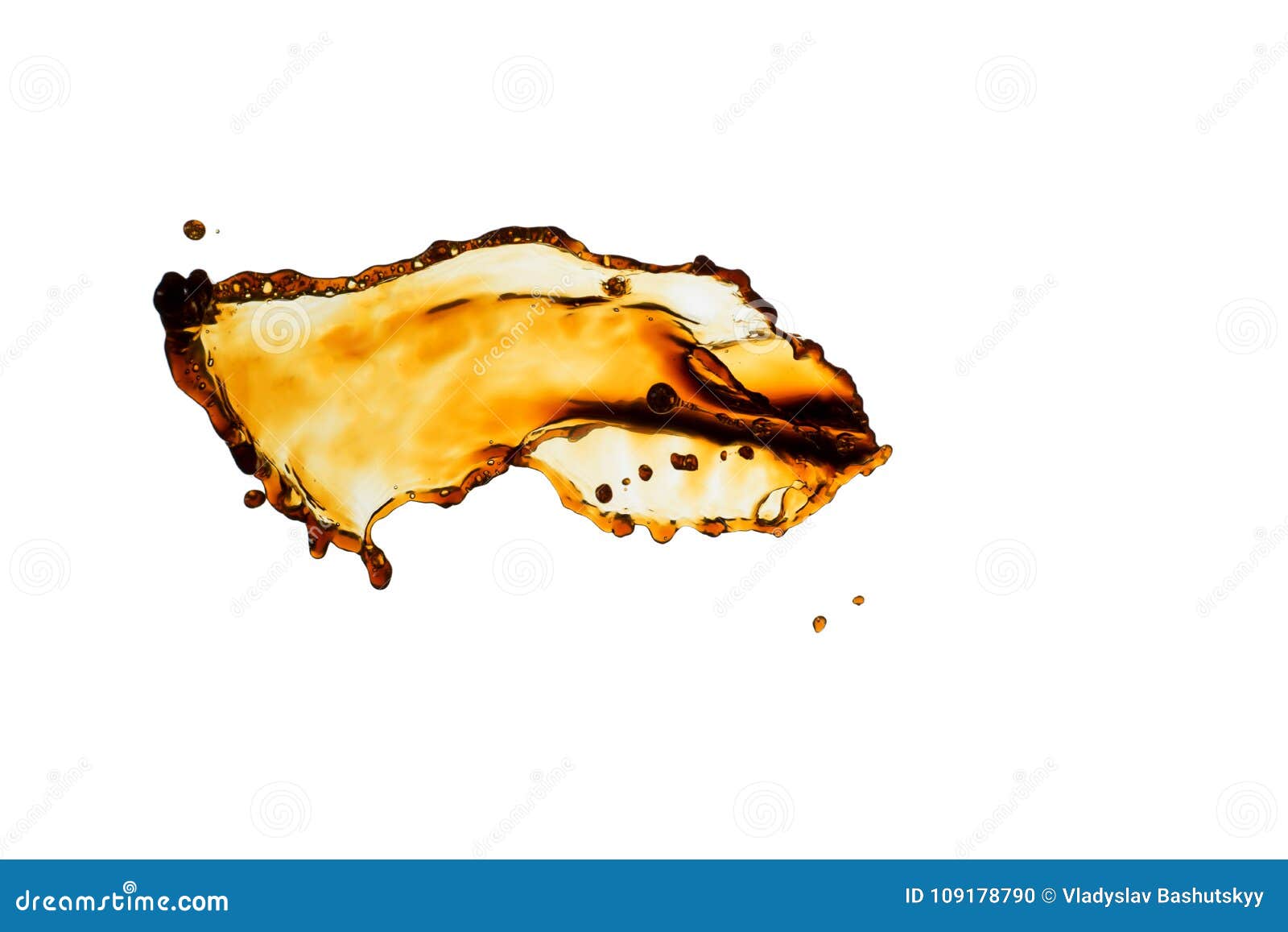Black Coffee Splash Isolated on White Background Stock Photo - Image of ...