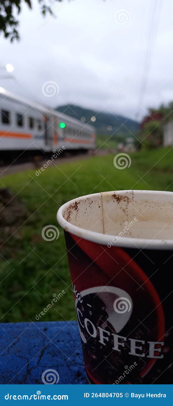 Black Coffee in train stock image. Image of water, lighting - 264804705