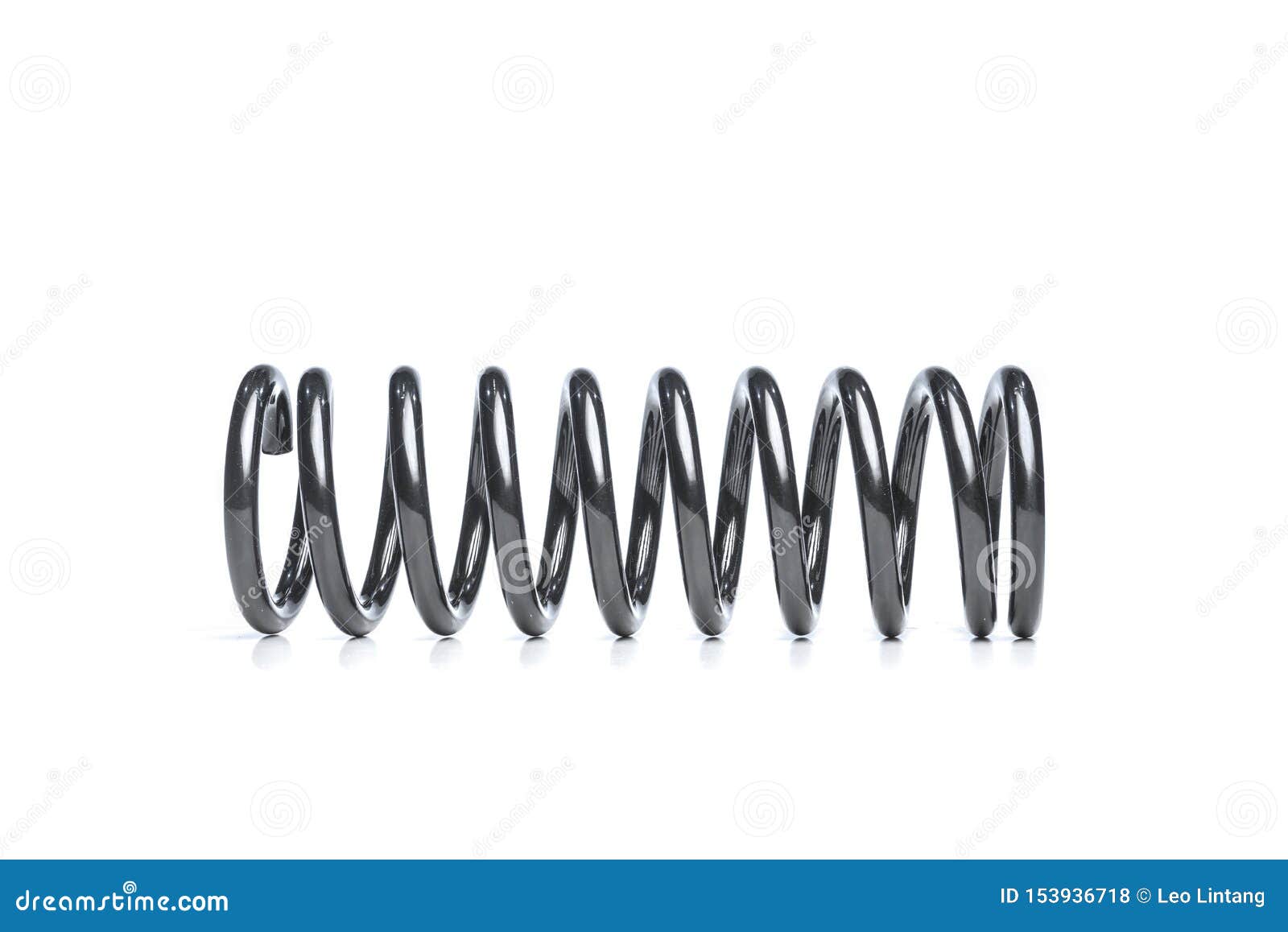 Black coil spring stock illustration. Illustration of spring - 153936718