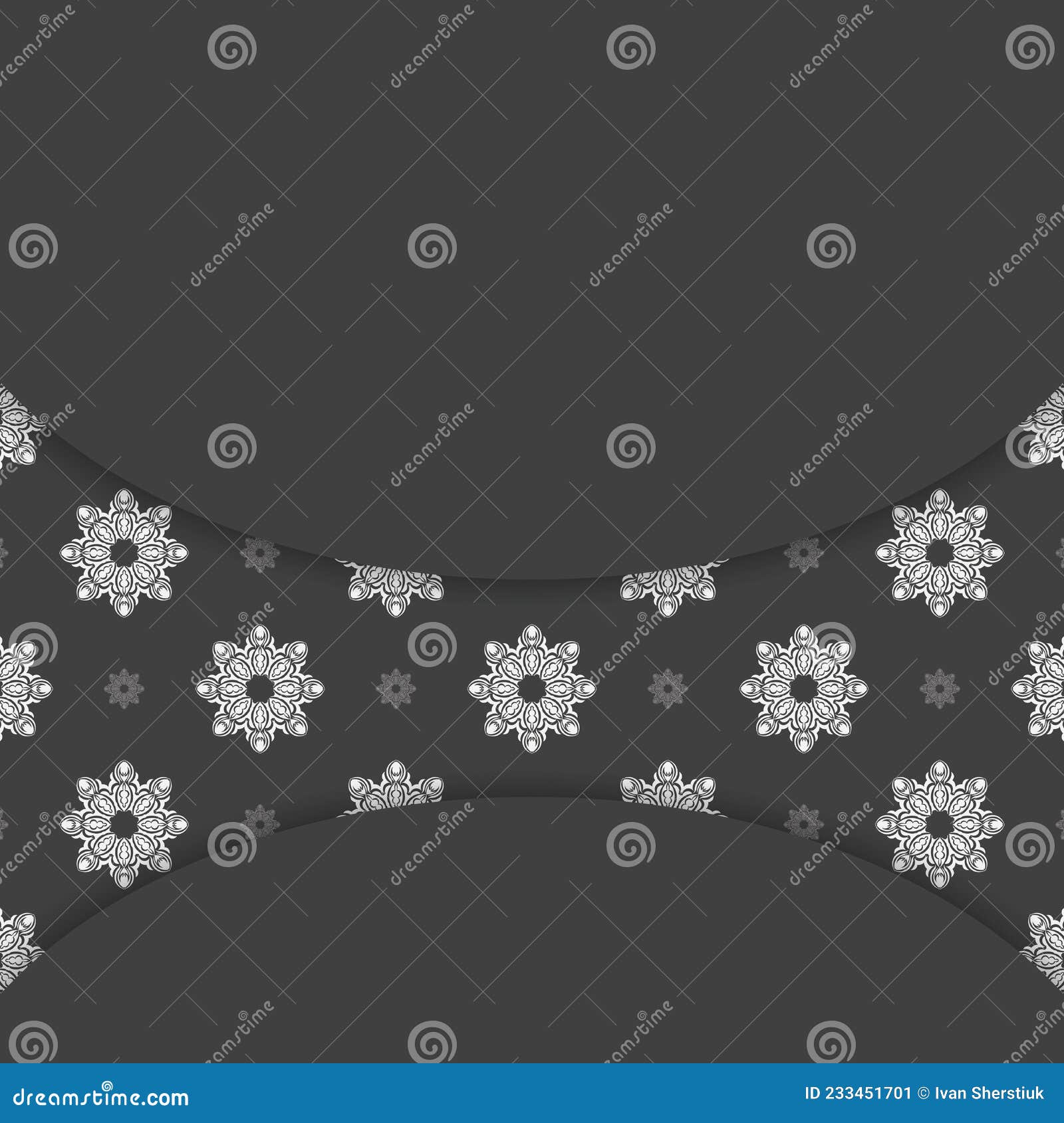 Black Color Card with Abstract White Pattern for Your Design. Stock ...