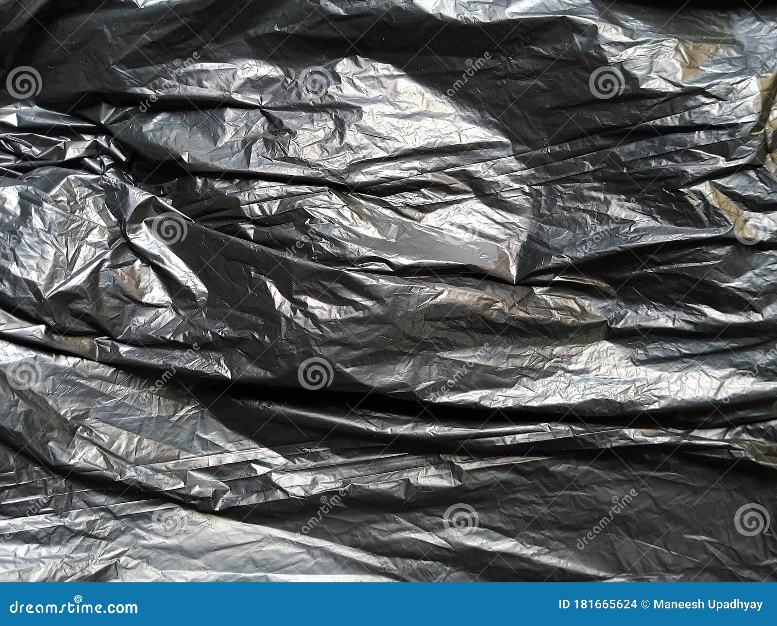 Black Color Garbage Bag Texture Stock Photo - Image of disposal ...