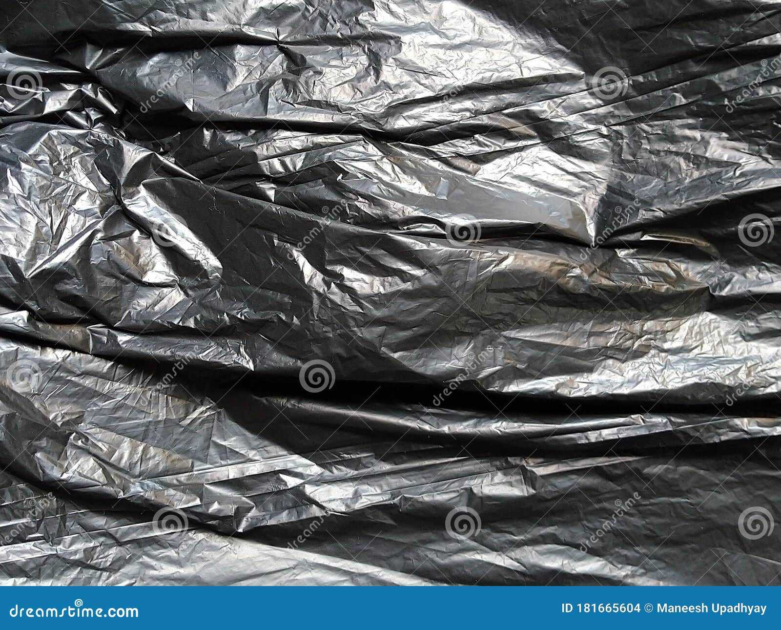 Black garbage bag texture stock photo. Image of junk - 181665604