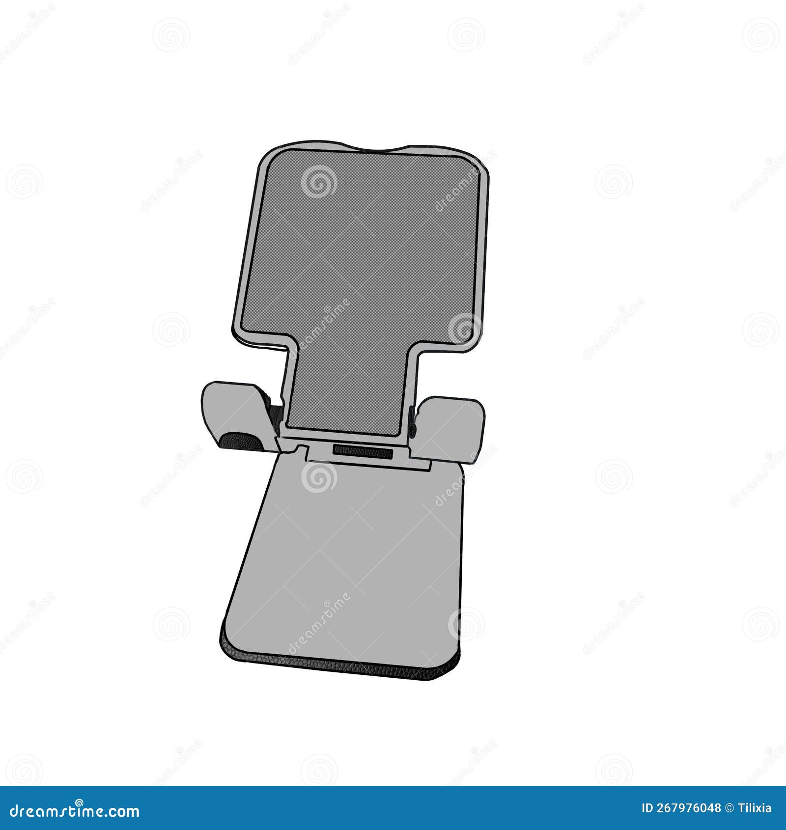 Black Color Cellular Phone Stand Holder Stock Illustration ...