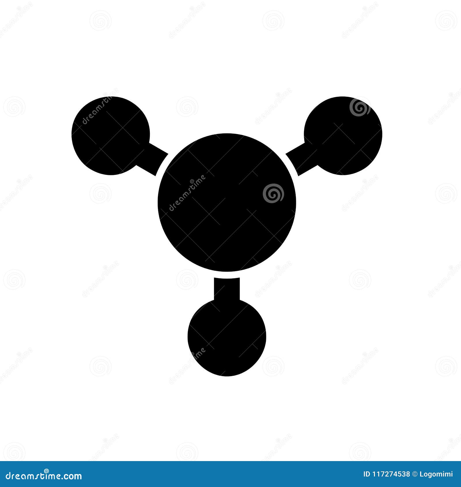 Hub, Connection, Technology, Molecule Icon Silhouette Stock Vector ...