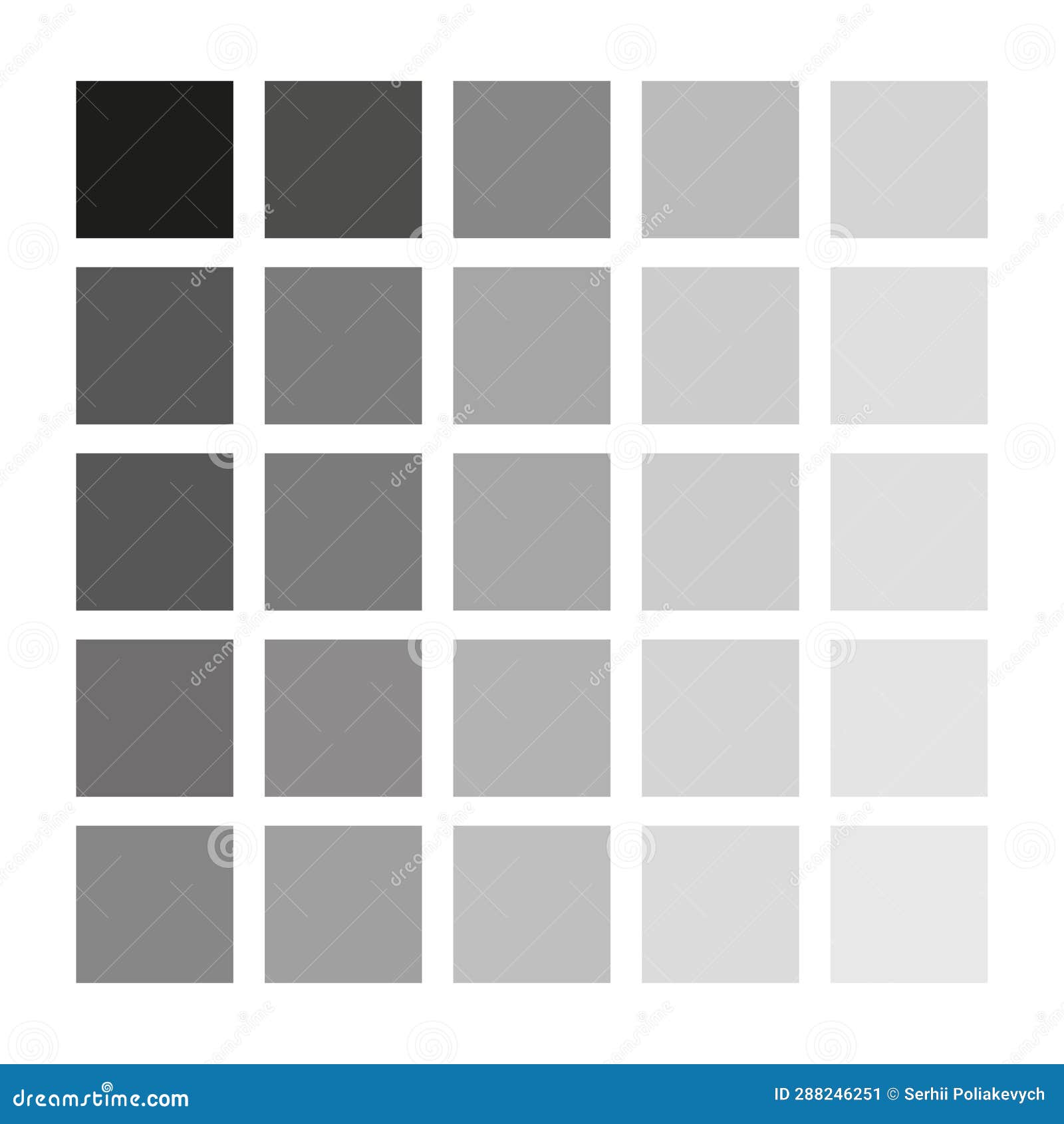 Black Color Palette. Vector Illustration. EPS 10 Stock Vector ...